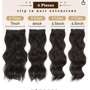 QGZ | Hair | Dark Brown 2 Inch Hair Extensions | Poshmark